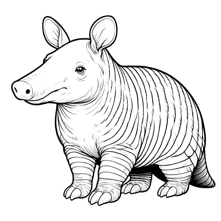 Aardvark Coloring pages 9 - Coloring Pages Gem