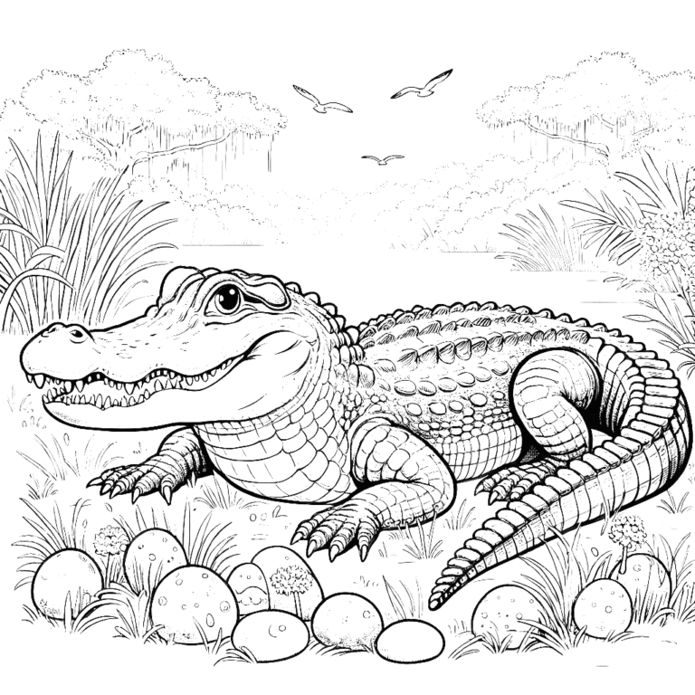 Alligator Coloring Pages 38 - Coloring Pages Gem