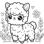 Alpaca Coloring Pages 27 - Coloring Pages Gem