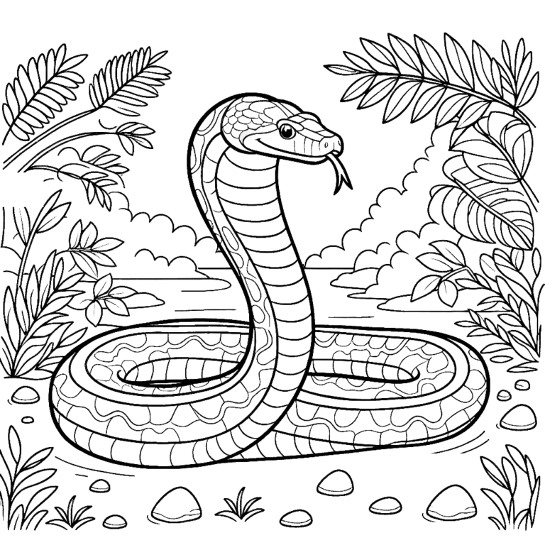 Anaconda Coloring Pages 21 - Coloring Pages Gem