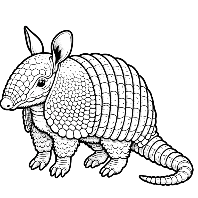 Armadillo Coloring Pages 3 - Coloring Pages Gem