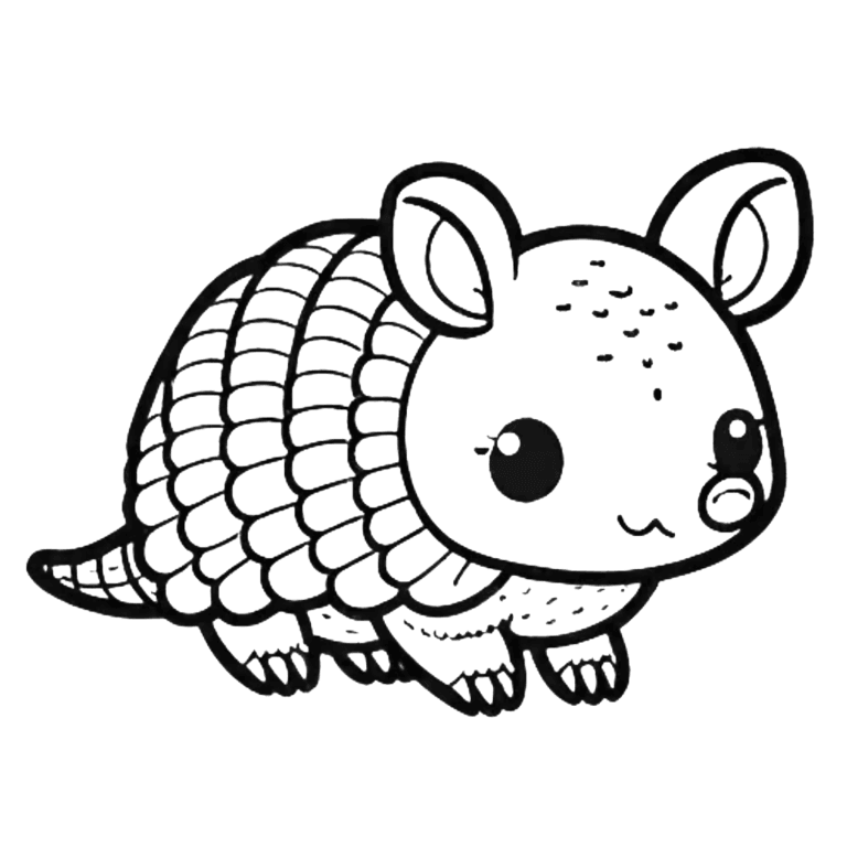 Armadillo Coloring Pages 4 - Coloring Pages Gem