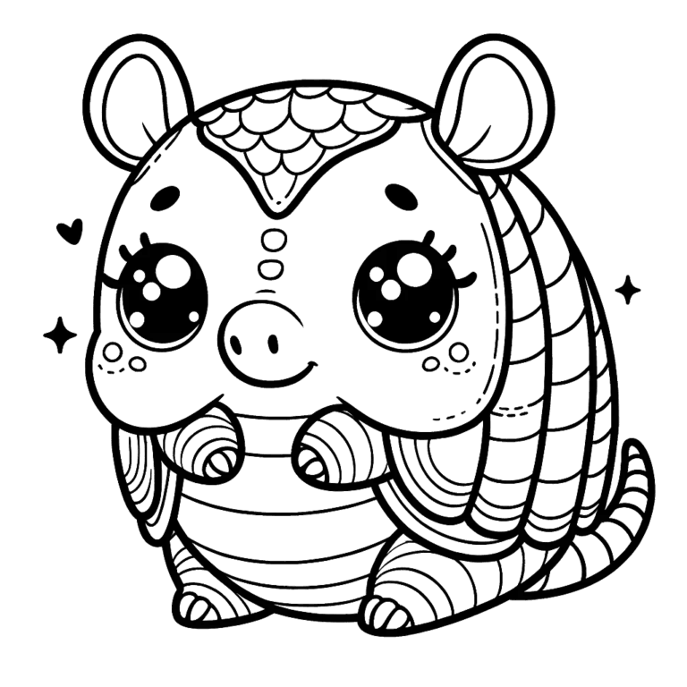 Armadillo Coloring Pages 36 - Coloring Pages Gem