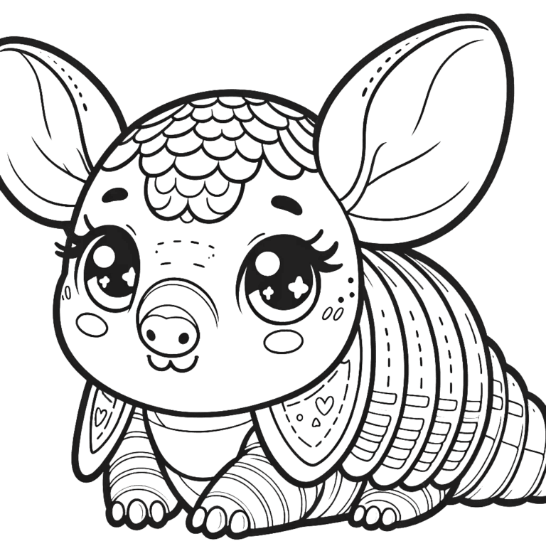 Armadillo Coloring Pages 21 - Coloring Pages Gem