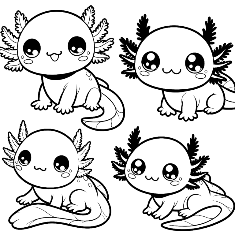Axolotl Coloring Pages 30 - Coloring Pages Gem
