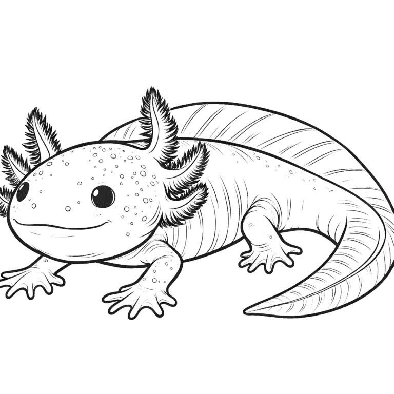 Axolotl Coloring Pages 26 - Coloring Pages Gem