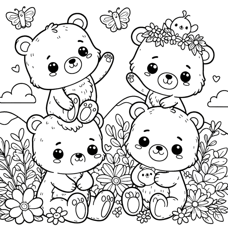 Bear Coloring Pages 20 - Coloring Pages Gem
