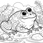 Bullfrog Coloring Pages 19 - Coloring Pages Gem