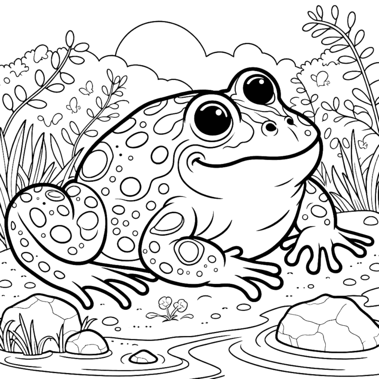 Bullfrog Coloring Pages 25 - Coloring Pages Gem