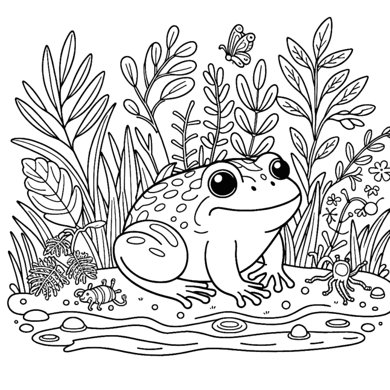 Bullfrog Coloring Pages 21 - Coloring Pages Gem