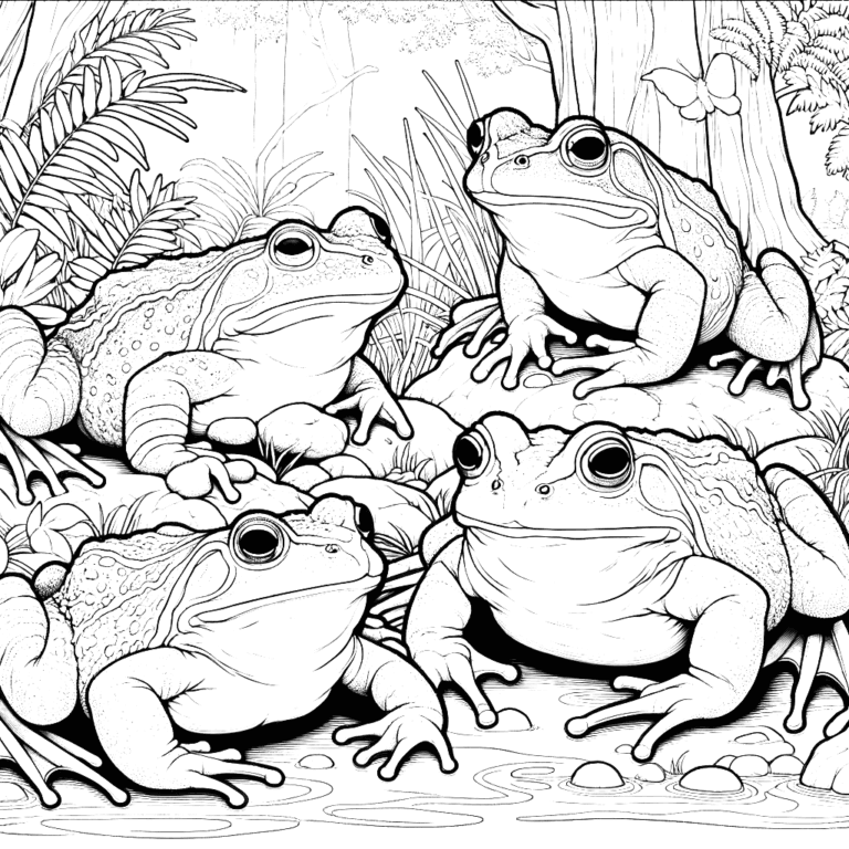 Bullfrog Coloring Pages 19 - Coloring Pages Gem