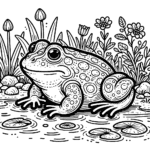 Bullfrog Coloring Pages 2 - Coloring Pages Gem