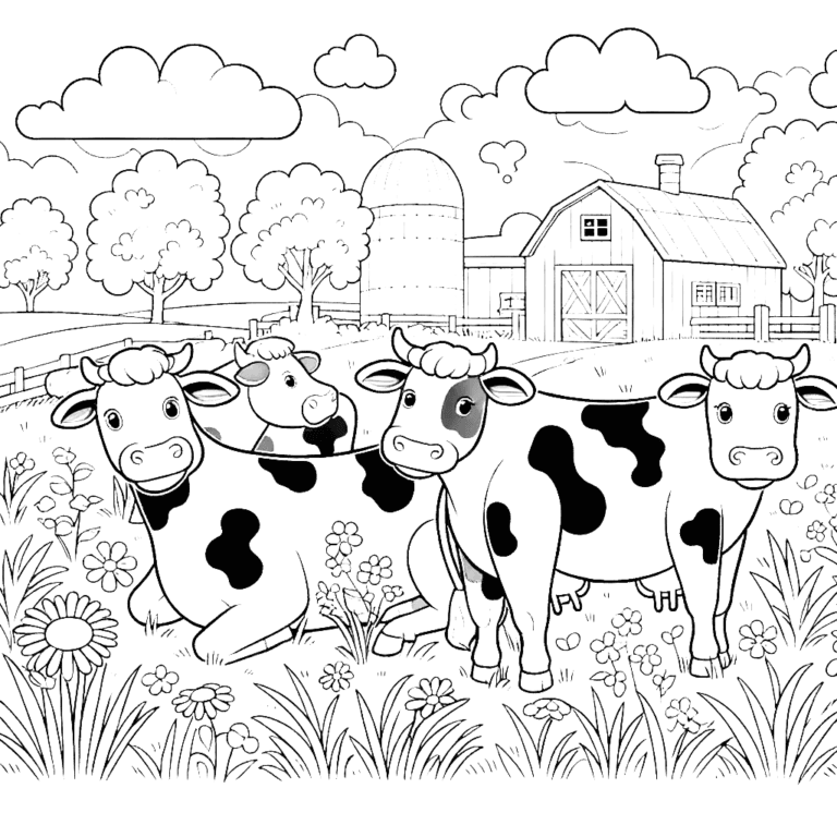Cow Coloring Pages 21 - Coloring Pages Gem