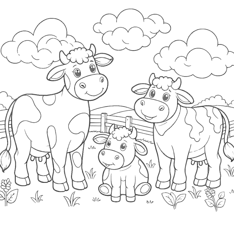 Cow Coloring Pages 11 - Coloring Pages Gem