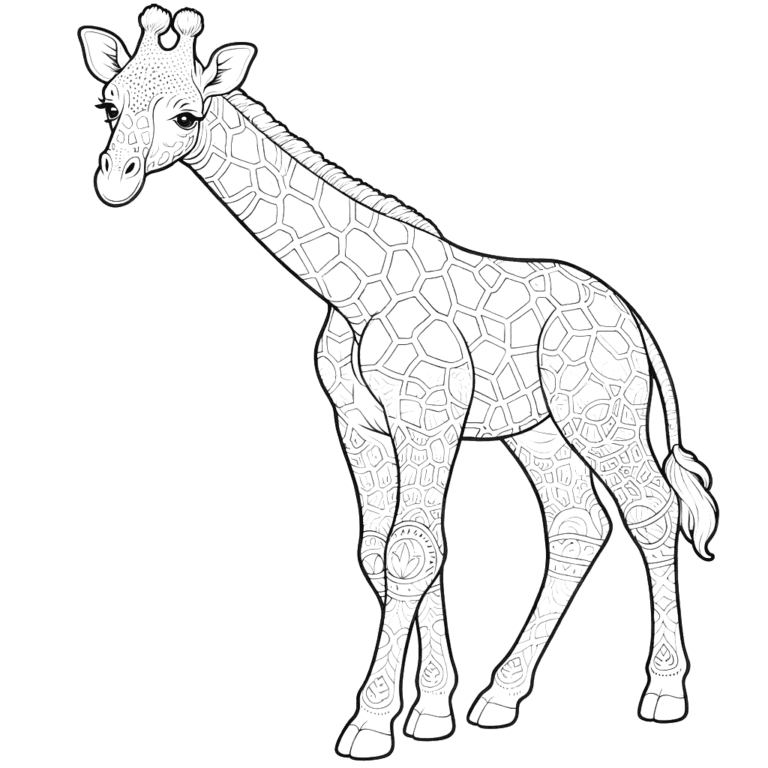 Giraffe Coloring Pages 5 Coloring Pages Gem