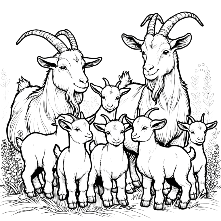 Goat Coloring Pages 26 - Coloring Pages Gem