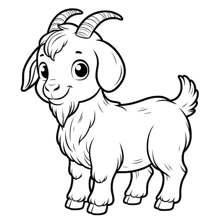 Goat Coloring Pages 19 | Coloring Pages Gem