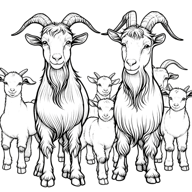 Goat Coloring Pages 8 | Coloring Pages Gem