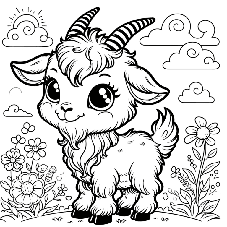 Goat Coloring Pages 17 | Coloring Pages Gem