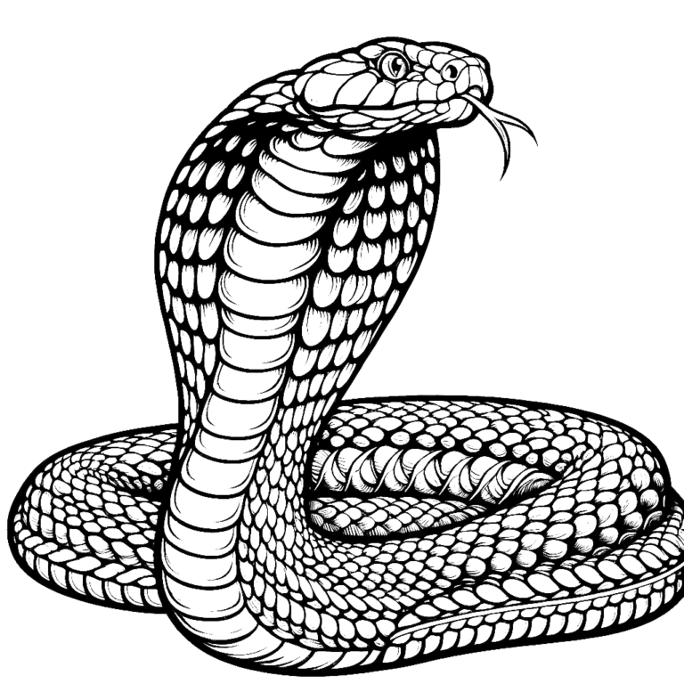 King Cobra Coloring Pages 27 - Coloring Pages Gem