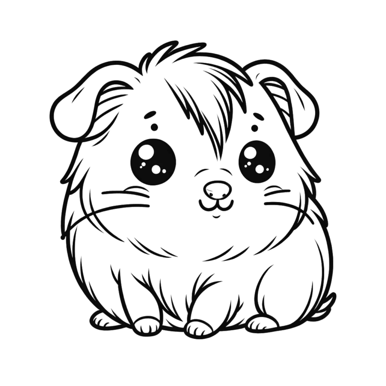 Guinea Pig Coloring Pages 38 | Coloring Pages Gem