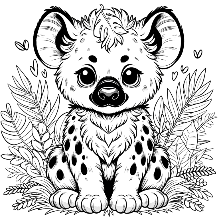 Hyena Coloring Pages 33 - Coloring Pages Gem