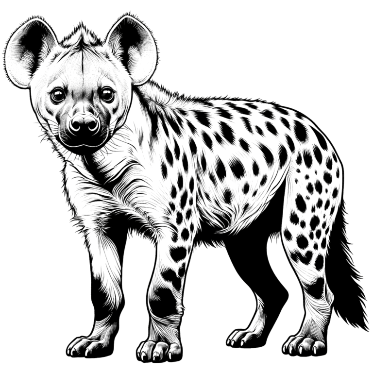 Hyena Coloring Pages 24 - Coloring Pages Gem