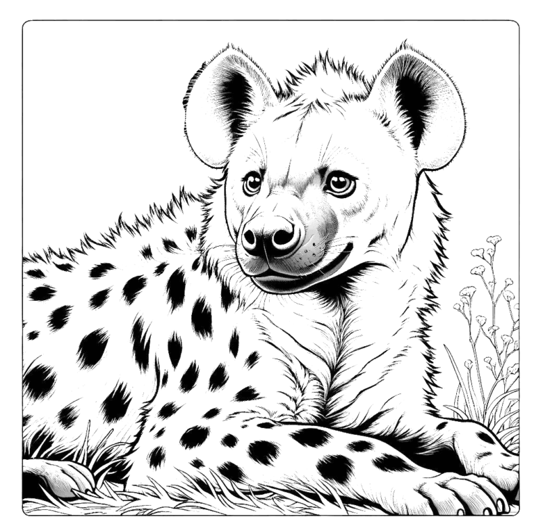 Hyena Coloring Pages 40 - Coloring Pages Gem