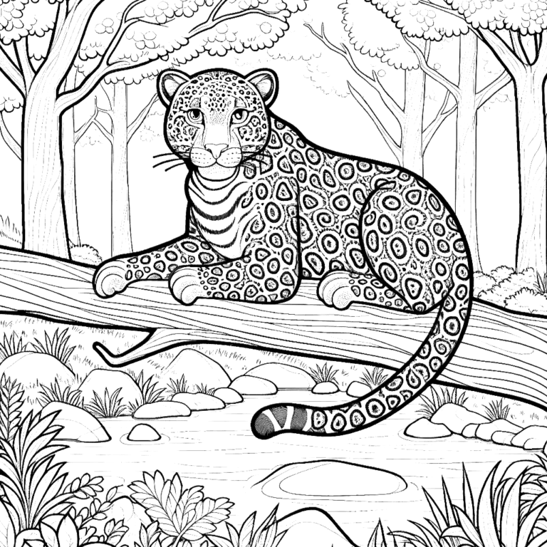 Leopard Coloring Pages 25 | Coloring Pages Gem