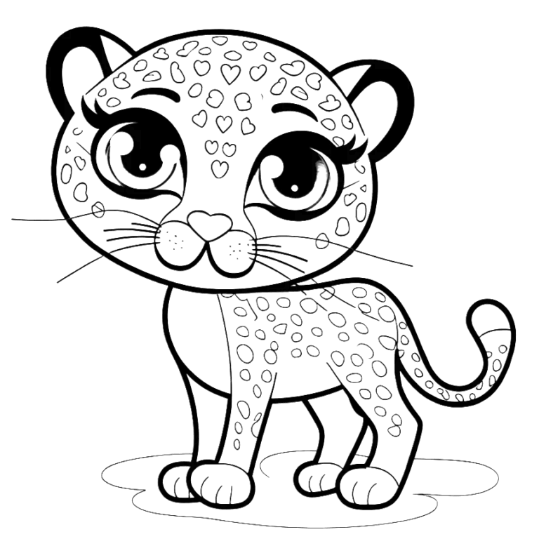 Leopard Coloring Pages 25 | Coloring Pages Gem