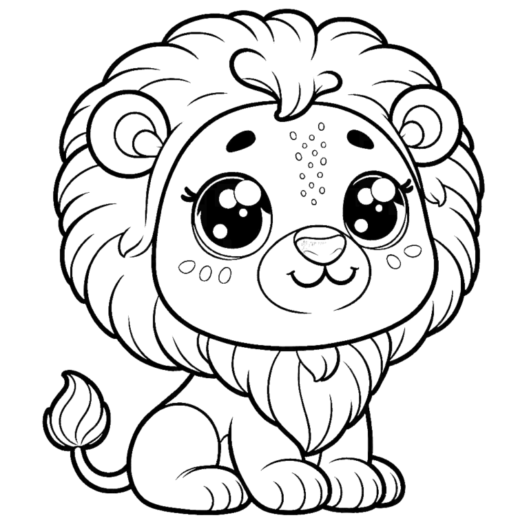 Lion Coloring Pages 37 - Coloring Pages Gem
