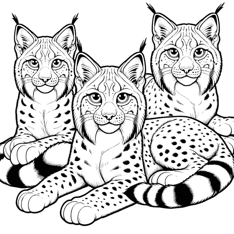 Lynx Coloring Pages 6 - Coloring Pages Gem