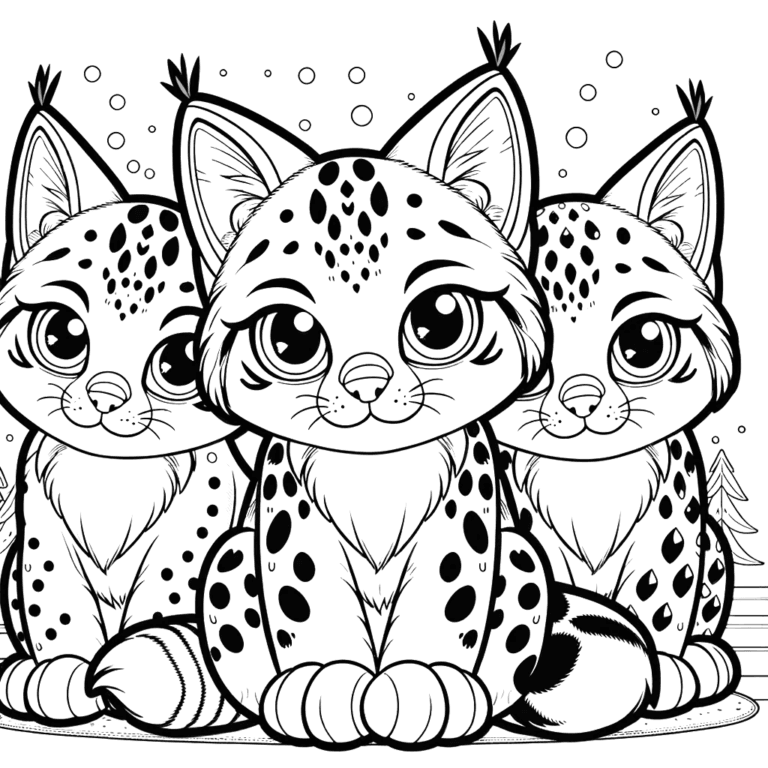Lynx Coloring Pages 8 - Coloring Pages Gem