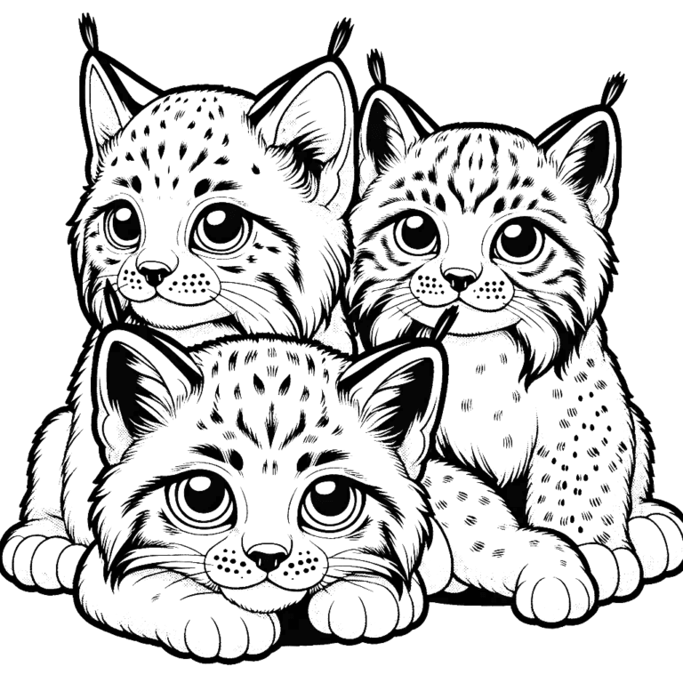Lynx Coloring Pages 14 - Coloring Pages Gem