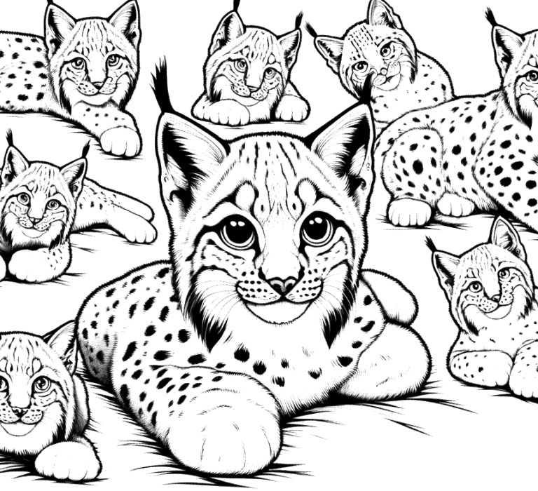 Lynx Coloring Pages 32 - Coloring Pages Gem