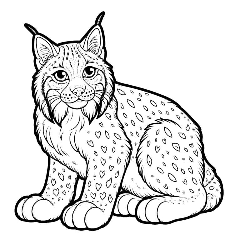 Lynx Coloring Pages 6 - Coloring Pages Gem