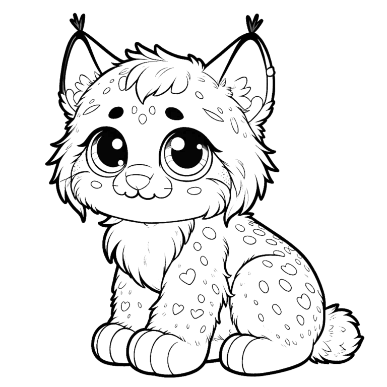 Lynx Coloring Pages 32 - Coloring Pages Gem