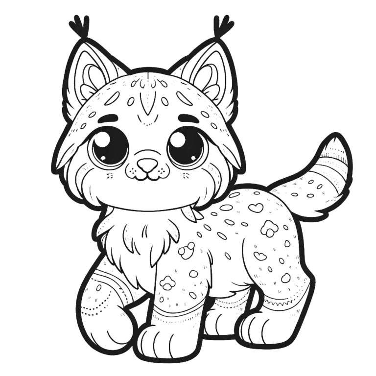 Lynx Coloring Pages 6 - Coloring Pages Gem