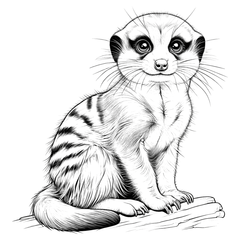 Meerkat Coloring Pages 11 | Coloring Pages Gem
