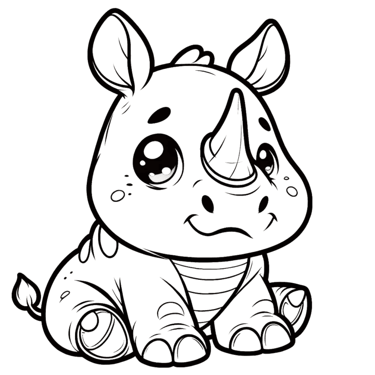 Rhino Coloring Pages 15 - Coloring Pages Gem