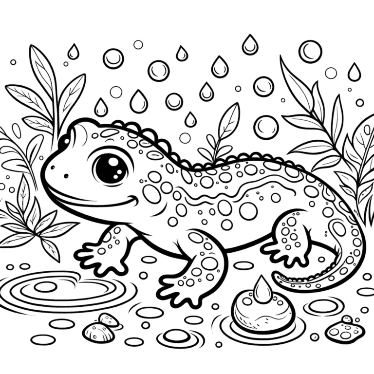 Salamander Coloring Pages 30 - Coloring Pages Gem