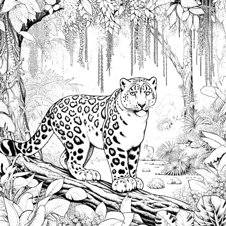 Snow Leopard Coloring Pages 29 - Coloring Pages Gem