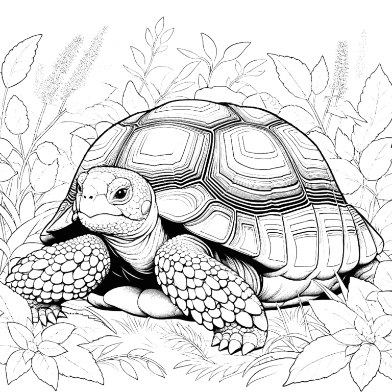 Tortoise Coloring Pages 10 - Coloring Pages Gem