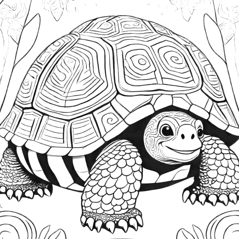 Tortoise Coloring Pages 33 - Coloring Pages Gem
