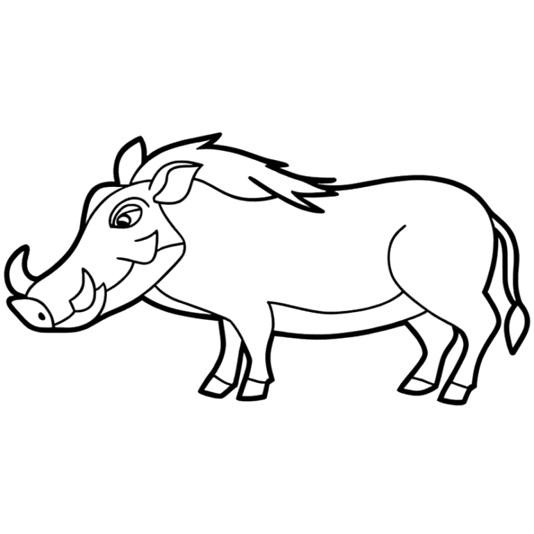 Warthog Coloring Pages 31 - Coloring Pages Gem