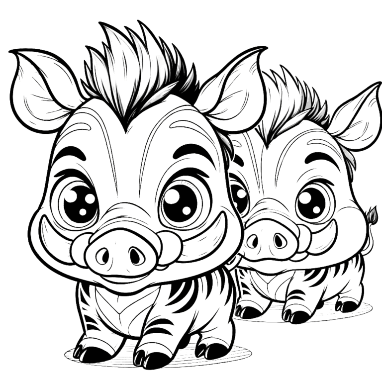 Warthog Coloring Pages 14 - Coloring Pages Gem