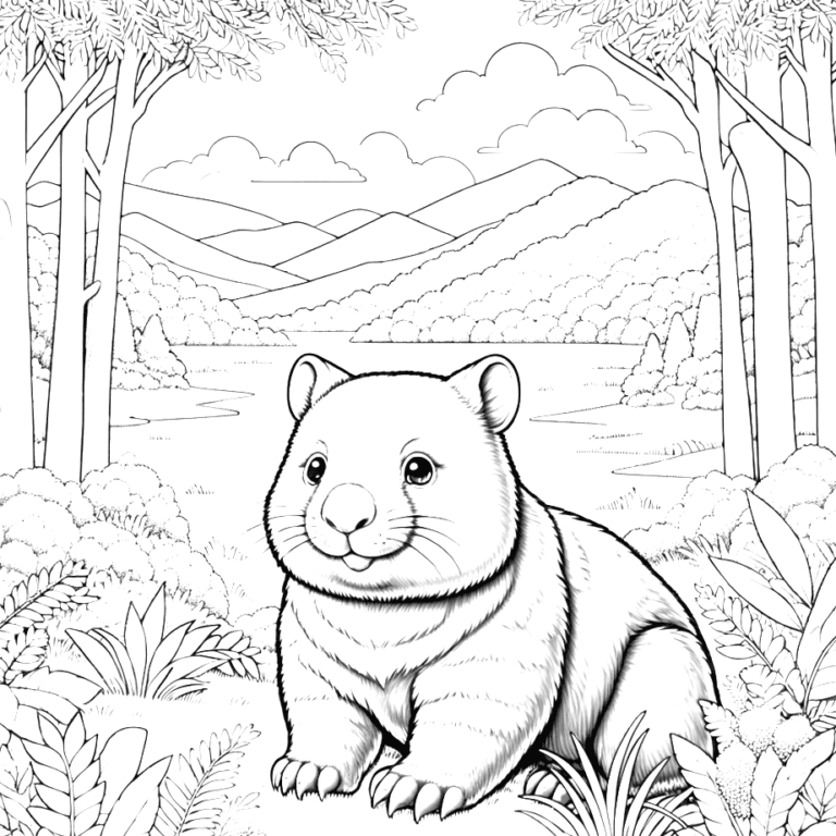 Wombat Coloring Pages 19 - Coloring Pages Gem