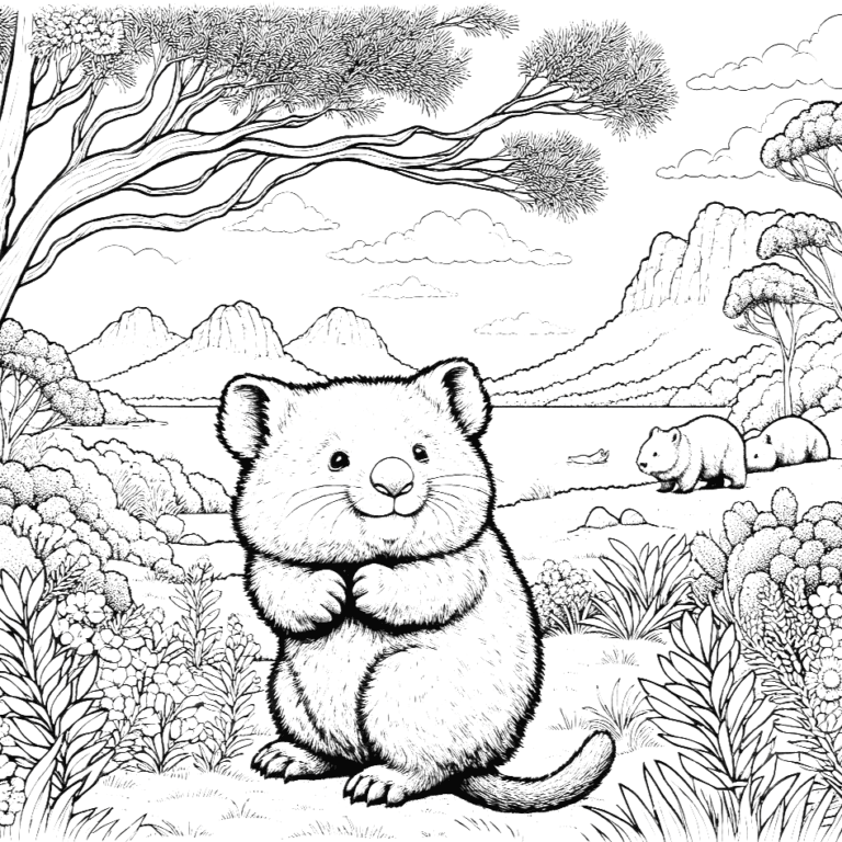Wombat Coloring Pages 21 - Coloring Pages Gem