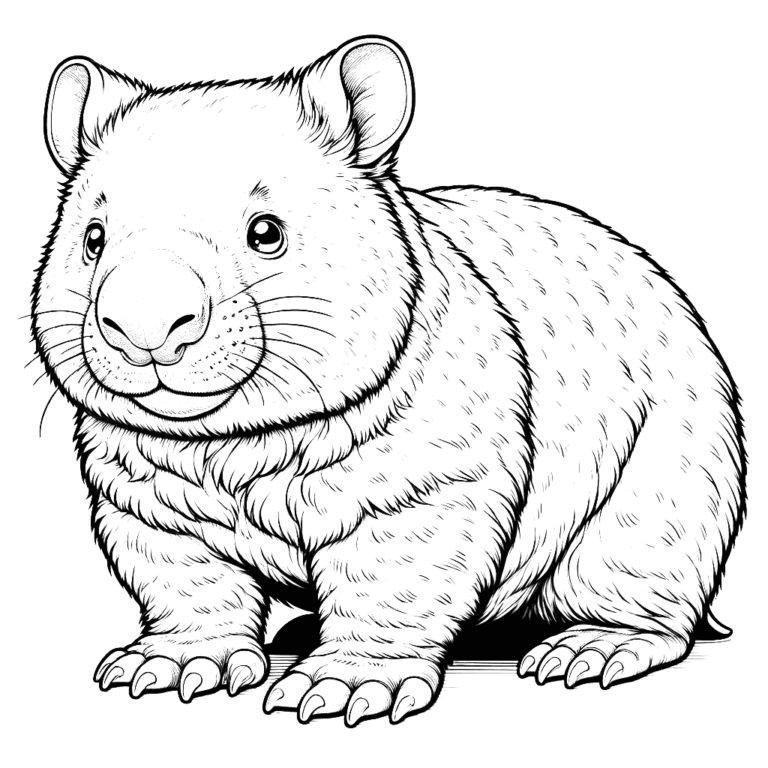 Wombat Coloring Pages 19 - Coloring Pages Gem