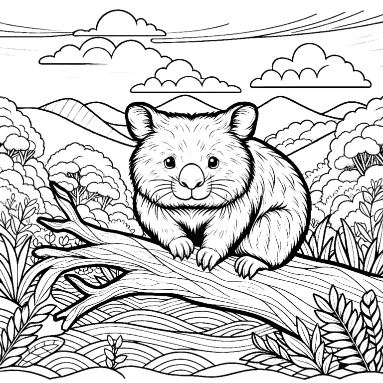Wombat Coloring Pages 21 - Coloring Pages Gem